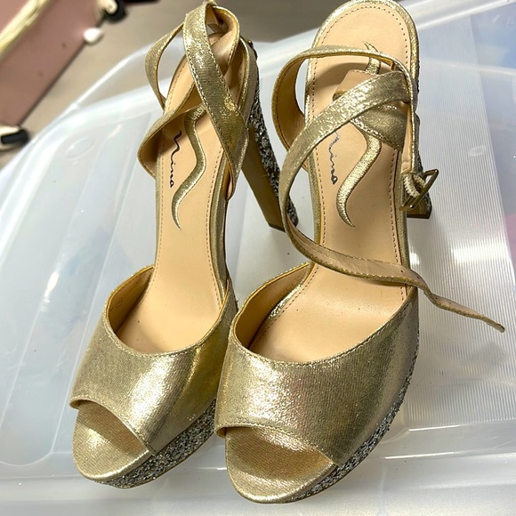Nina | Shoes | Rose Gold Wrap Around Ankle Heels | Poshmark